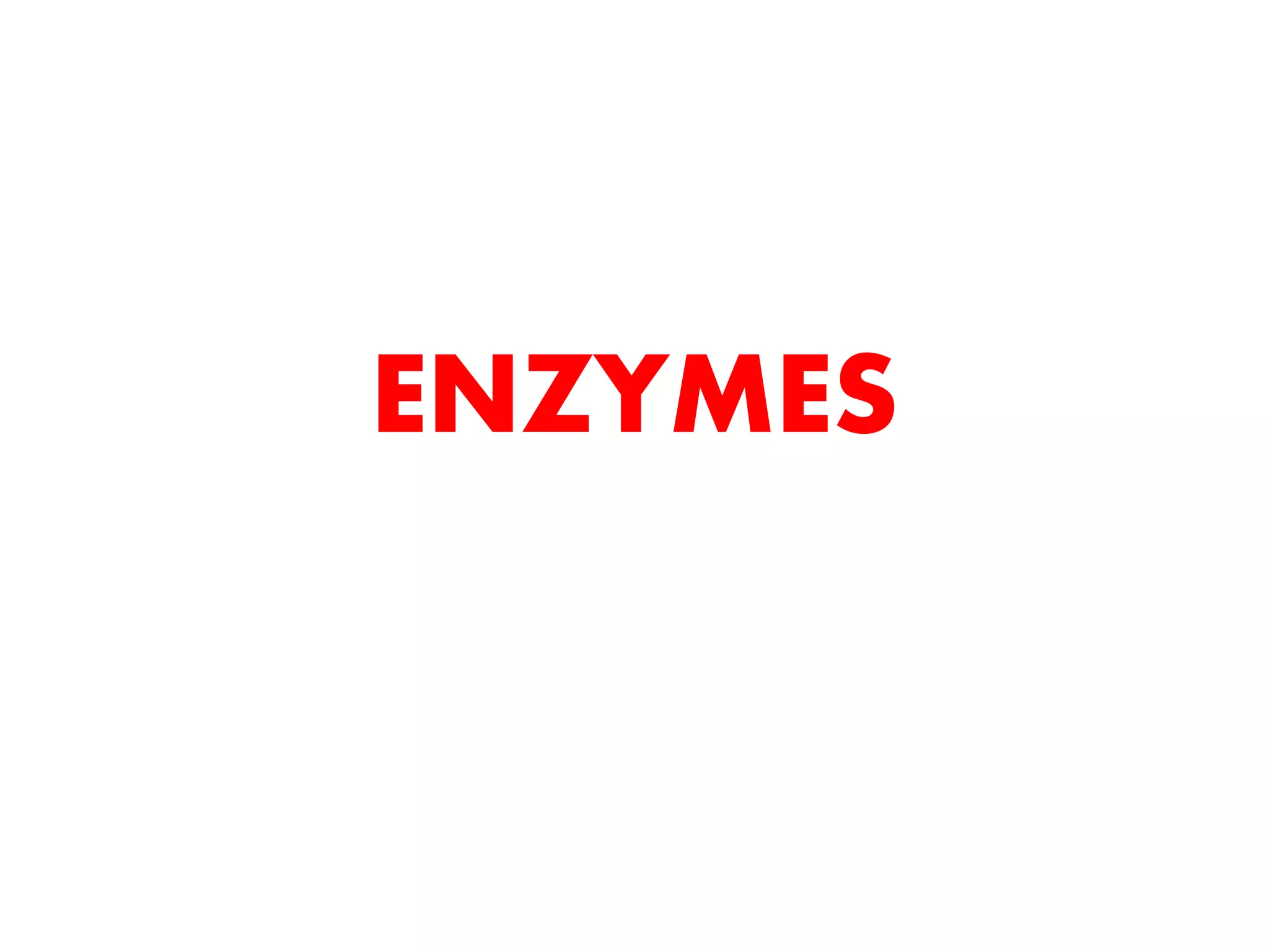 Enzymes | PPTX