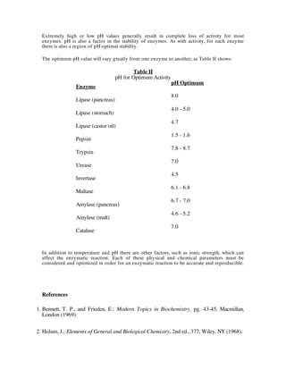 Enzymes - A complete introduction and applications | PDF