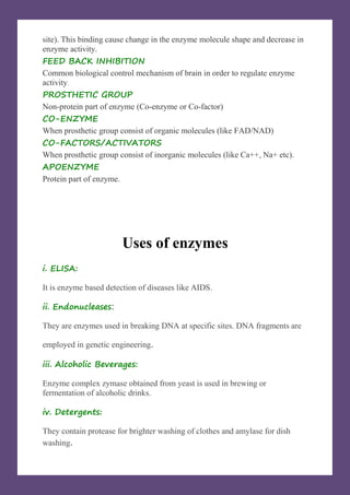 Enzymes | PDF