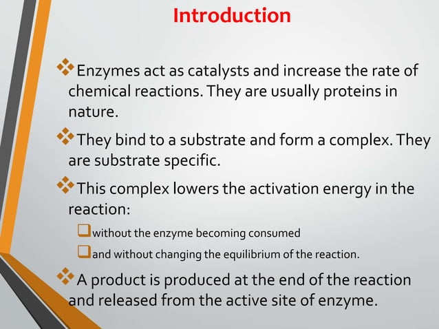 Enzymes-1 Biochemistry | PPT | Chemistry | Science