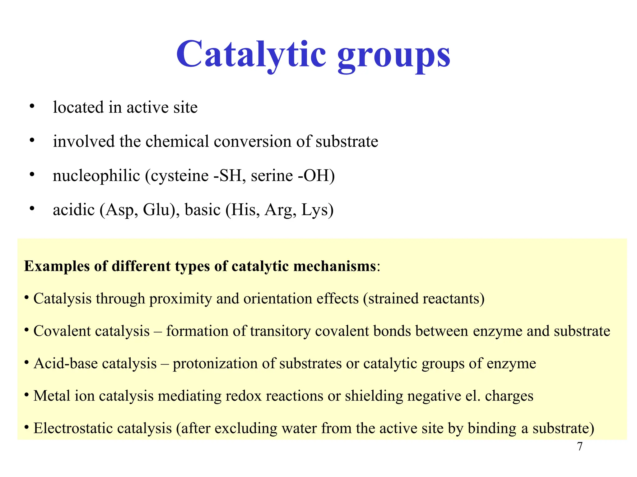 Mechanism of enzyme reaction, metalloenzymes, kinetics, activity ...