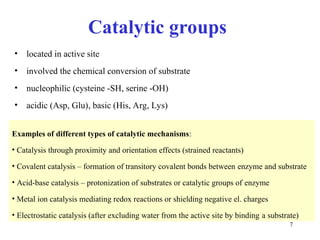 Mechanism of enzyme reaction, metalloenzymes, kinetics, activity ...