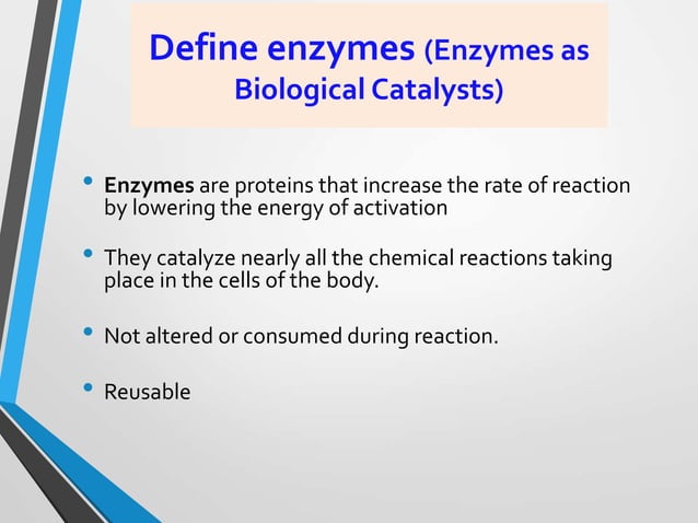 ENZYMES, TYPE OF ENZYME, ENZYME SPECIFICITY INTRODUTION | PPT ...