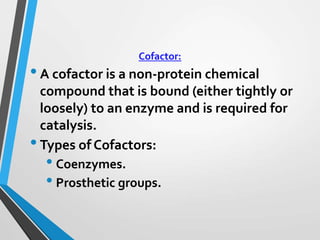 ENZYMES, TYPE OF ENZYME, ENZYME SPECIFICITY INTRODUTION | PPT
