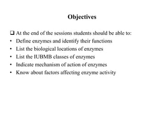 Enzymes are proteins used for wide range of reaction.pptx