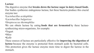 role of enzymes in food, their uses and applications | PPTX | Chemistry ...