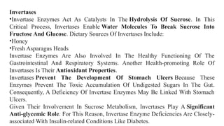 role of enzymes in food, their uses and applications | PPTX | Chemistry ...