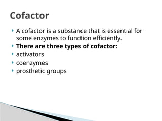 enzymes.-functions, sources .importance -characters. | PPT