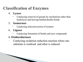 enzymes.-functions, sources .importance -characters. | PPT