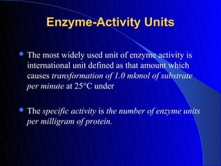 Enzymes. classification. isoenzymes | PPT