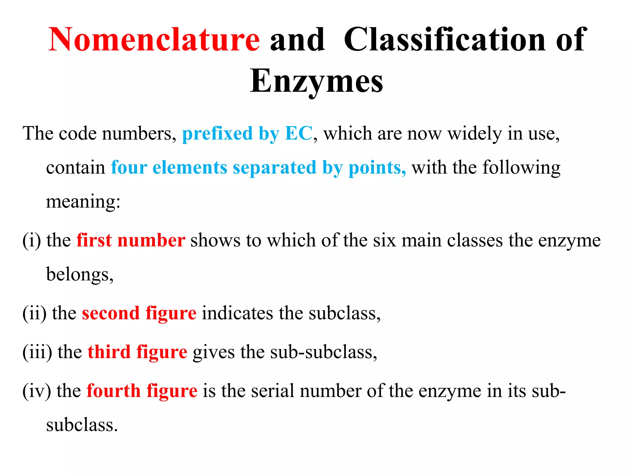 Enzymes definitions, types & classification | PPTX