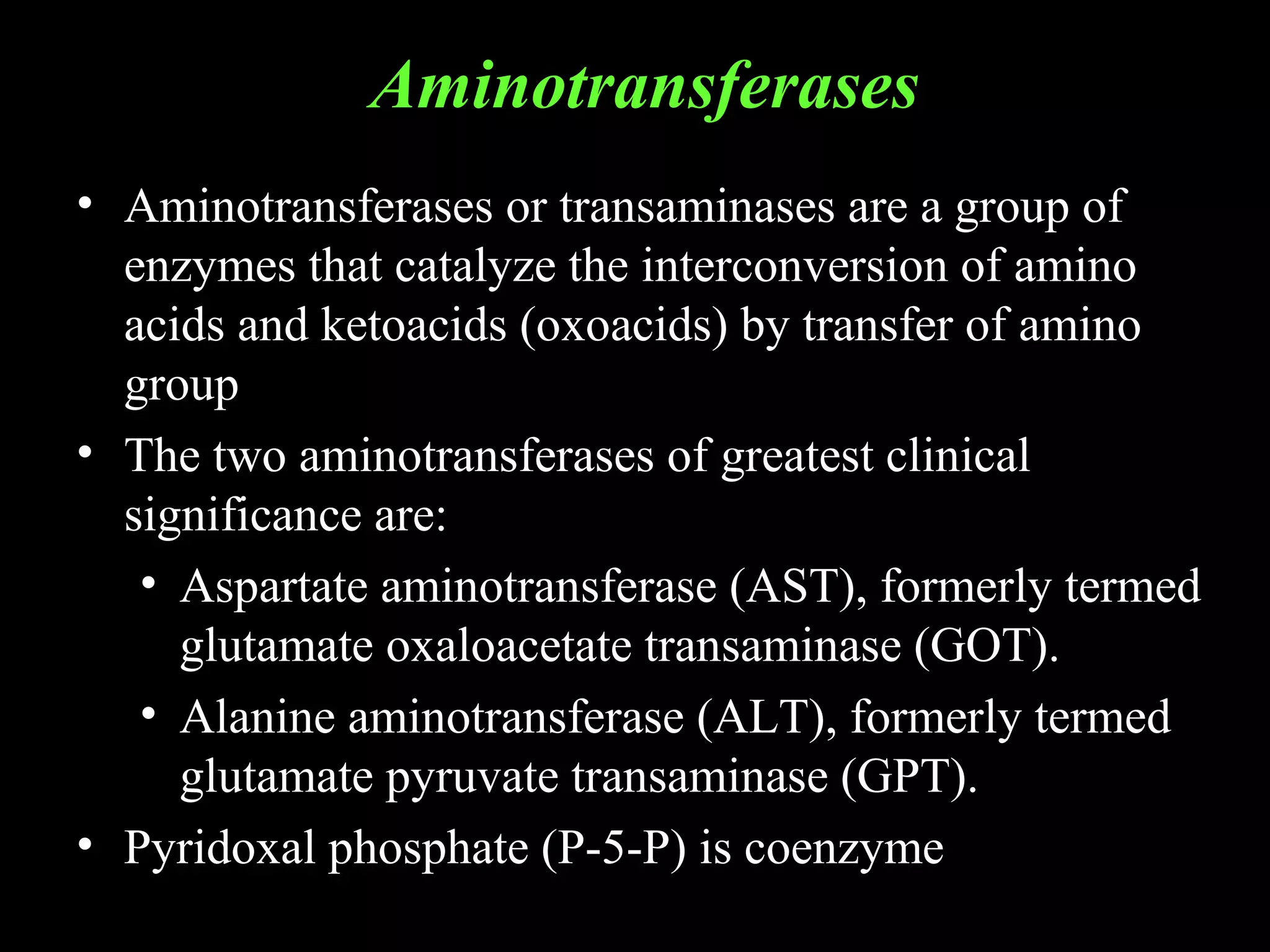 LIVER ENZYMES AST, ALT & ALP | PPT