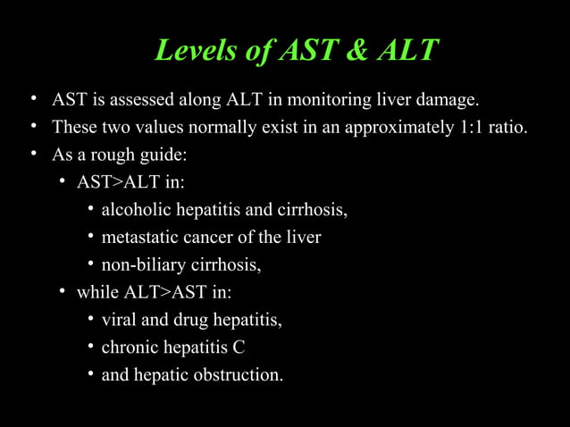 Liver Enzymes Ast Alt And Alp