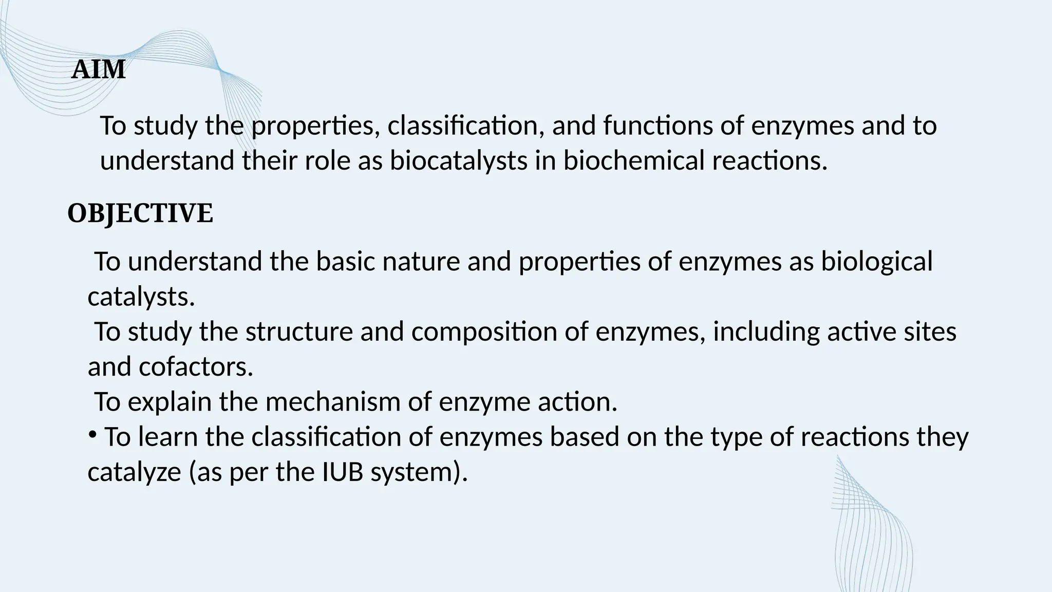 ENZYMES : Structure, Function and Classification | PPTX