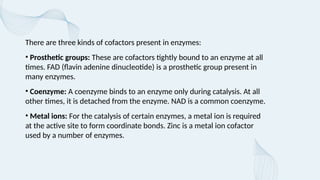 ENZYMES : Structure, Function and Classification | PPTX