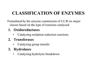 enzymes-introsuction nomenclature, classification.ppt