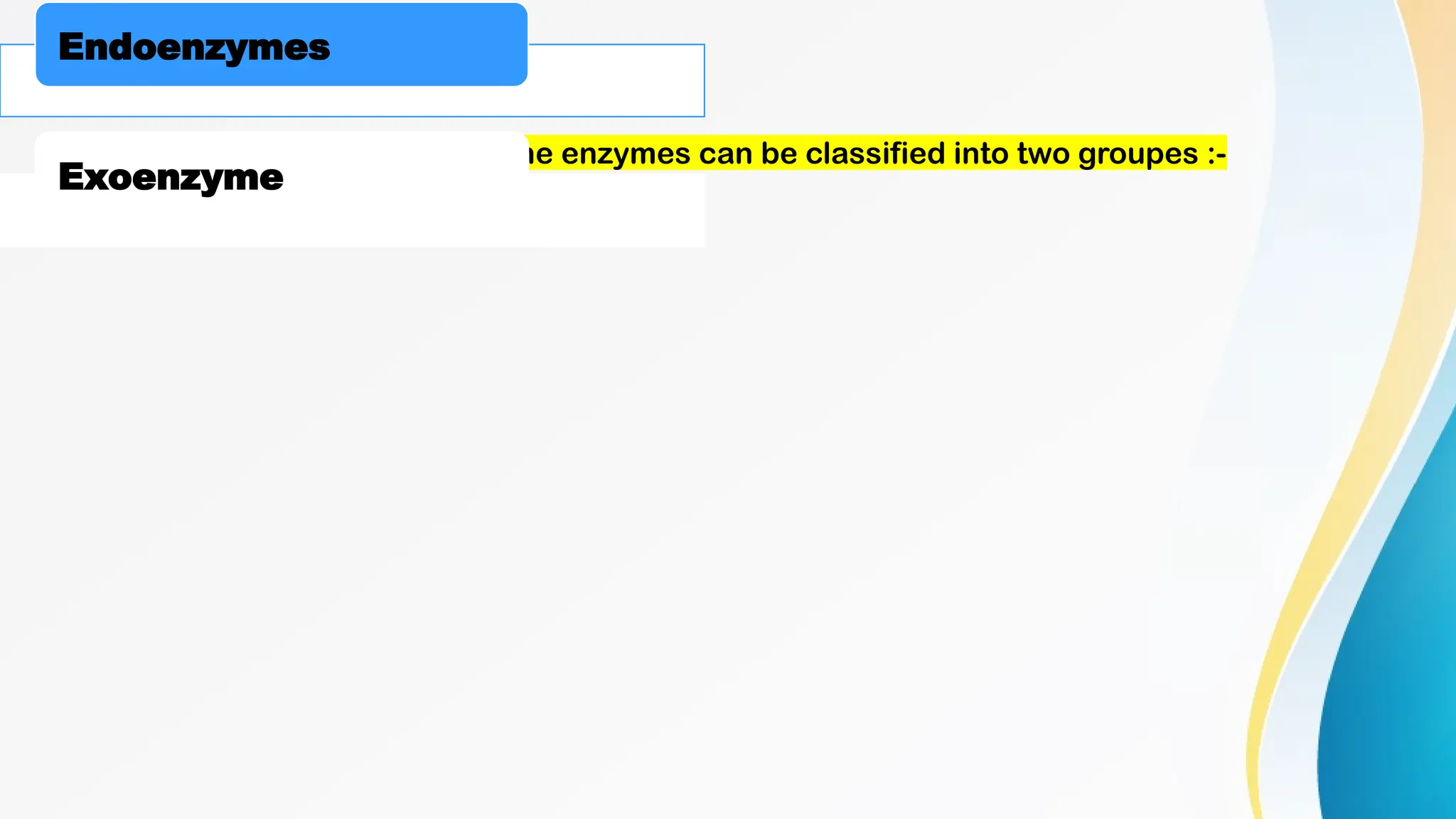 TYPES OF ENZYME AND IT'S CLASSIFICATION WITH EXAMPLE | PPT