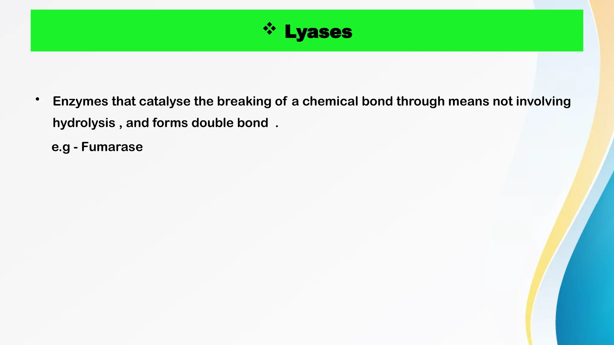 TYPES OF ENZYME AND IT'S CLASSIFICATION WITH EXAMPLE | PPT