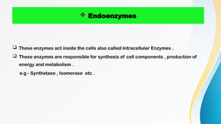 TYPES OF ENZYME AND IT'S CLASSIFICATION WITH EXAMPLE | PPT