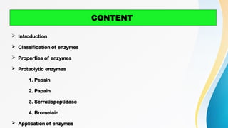 TYPES OF ENZYME AND IT'S CLASSIFICATION WITH EXAMPLE | PPT