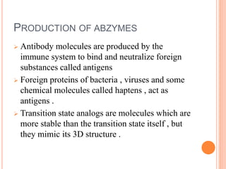 Enzymes and abzymes | PPTX
