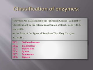 Enzymes and co enzymes | PPTX