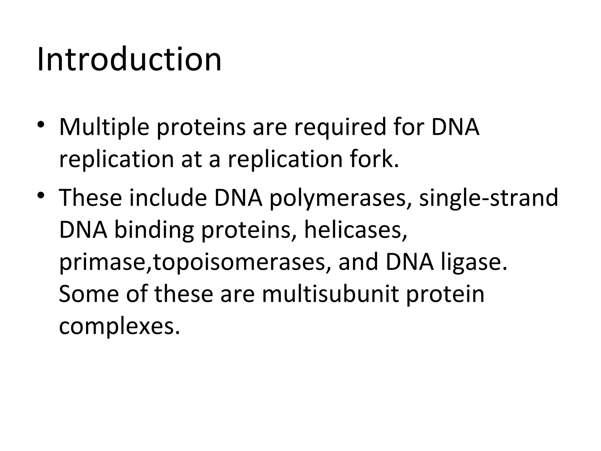 Enzymes and proteins in dna replication | PPT