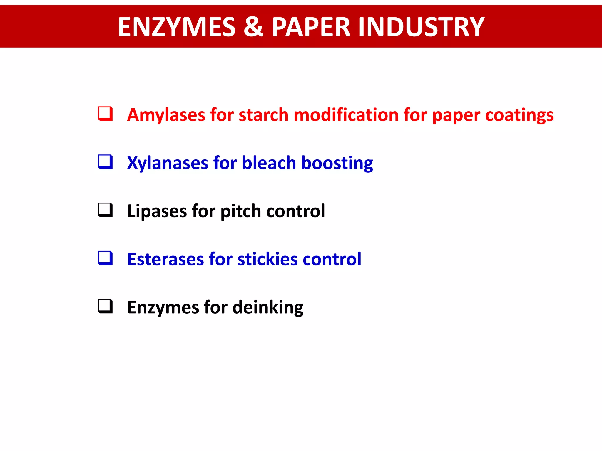 Enzymes are on duty@pulp and paper industry | PDF
