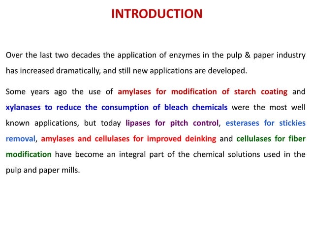 Enzymes are on duty@pulp and paper industry | PDF
