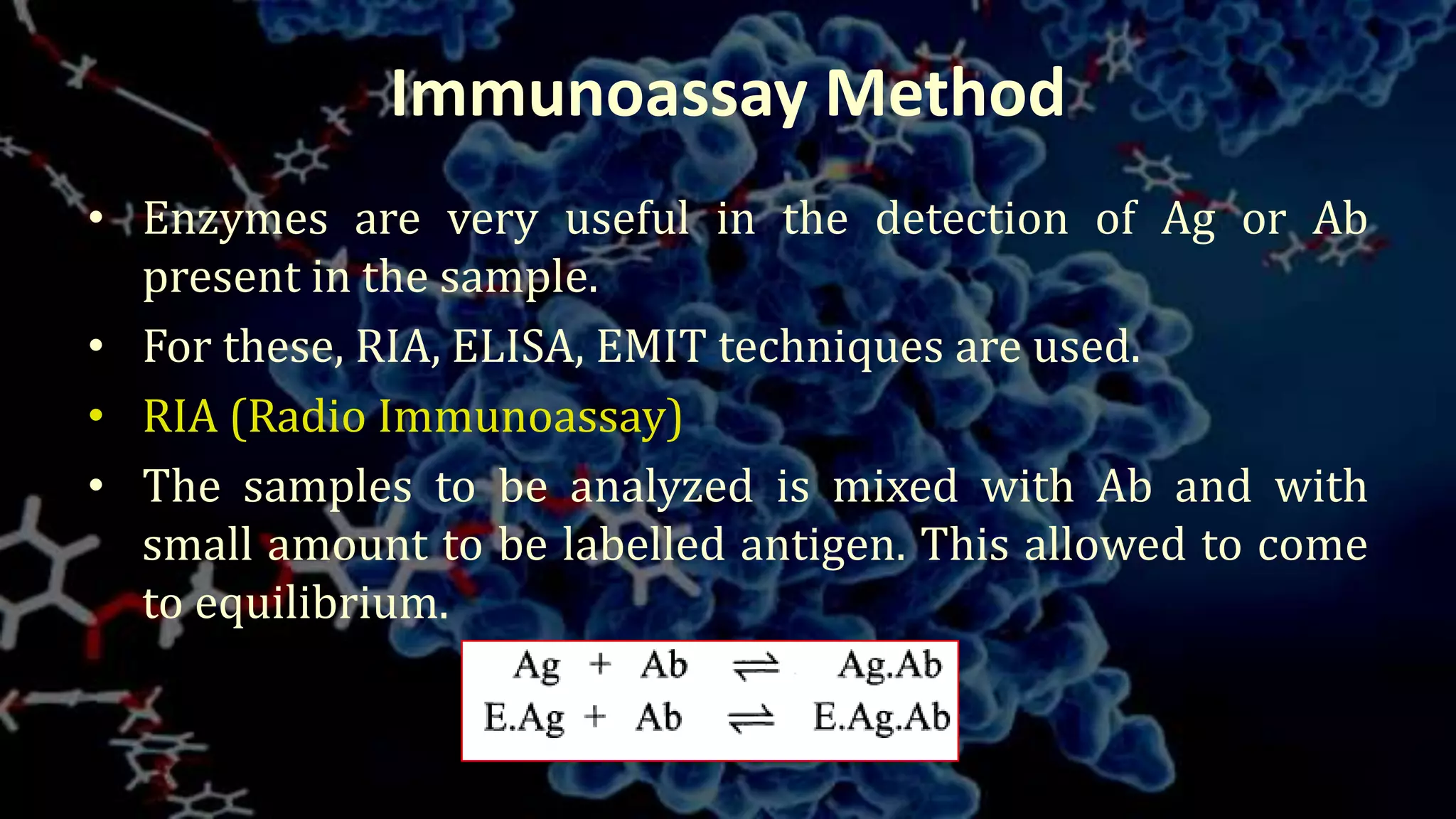Enzymes as analytical reagent | PPTX