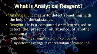 Enzymes as analytical reagent | PPTX
