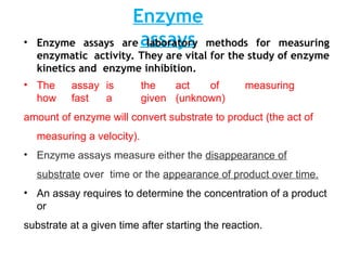 enzymesassay methods for enzyme analysis | PPT