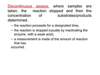 enzymesassay methods for enzyme analysis | PPT