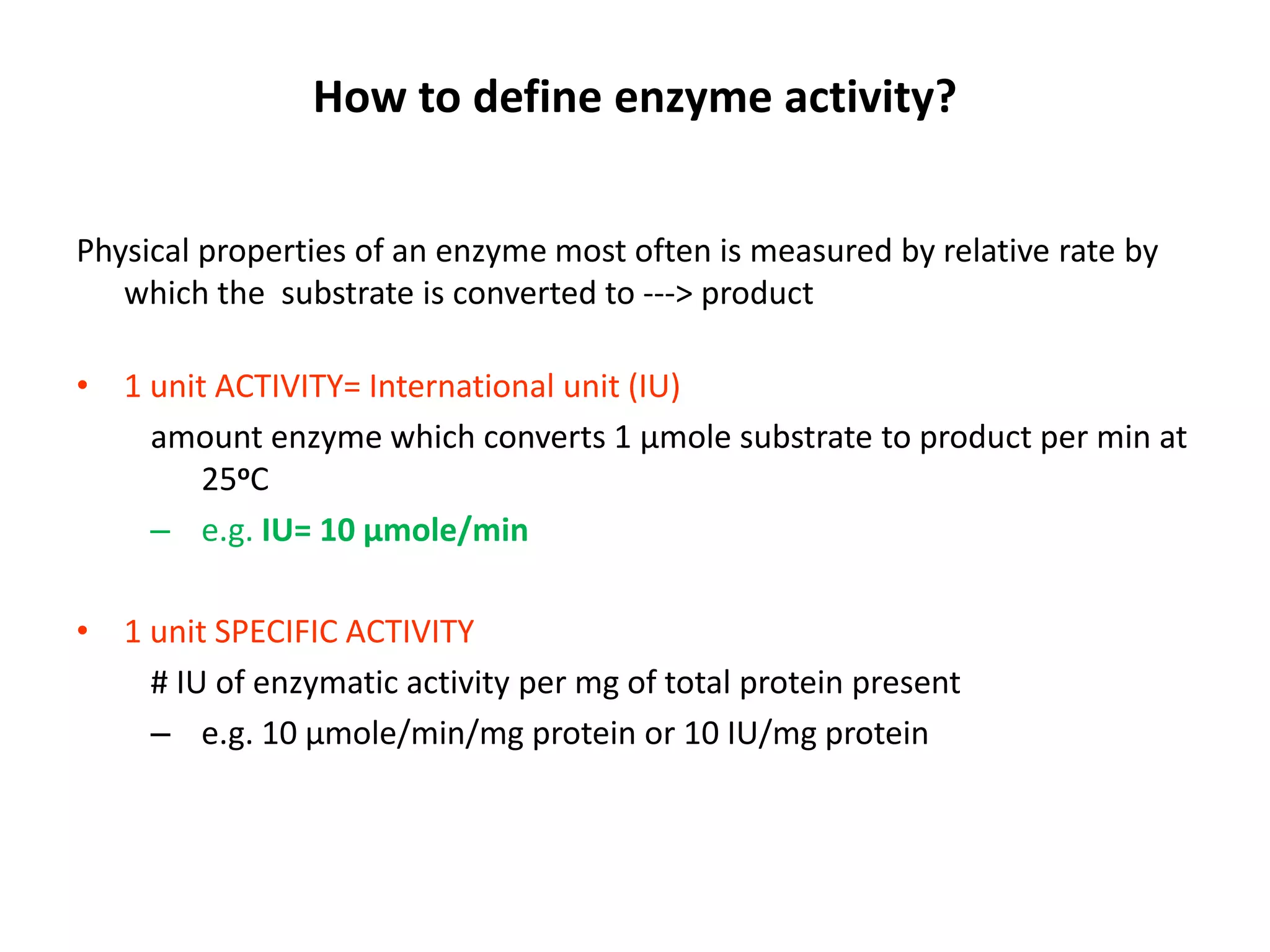 Enzymes assay ppt Best | PPTX
