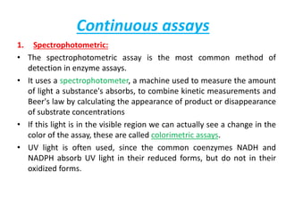 Enzymes assay ppt Best | PPTX