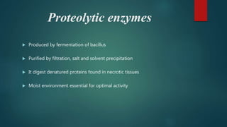 Enzymes as therapeutic agents | PPTX