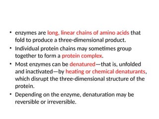 Enzymes, Biochemistry,types of enzymes and functional enzymes | PPTX