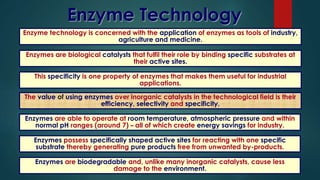 Enzymes In Industry