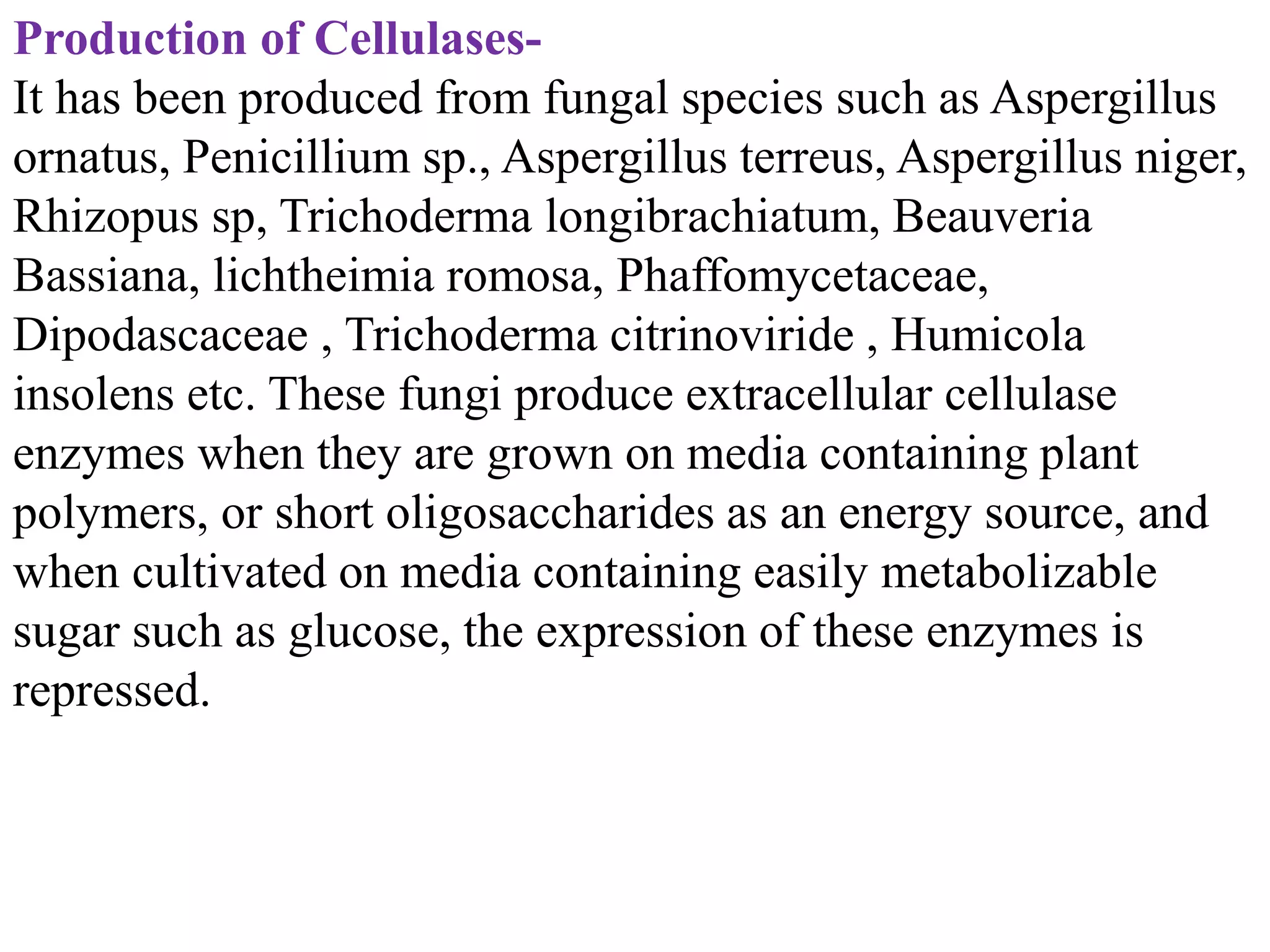 Enzymes cellulases | PPTX