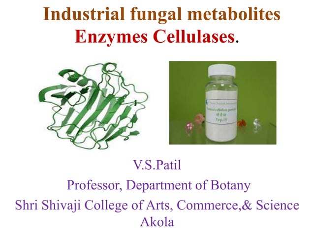 Enzymes cellulases | PPTX | Biological Sciences | Science