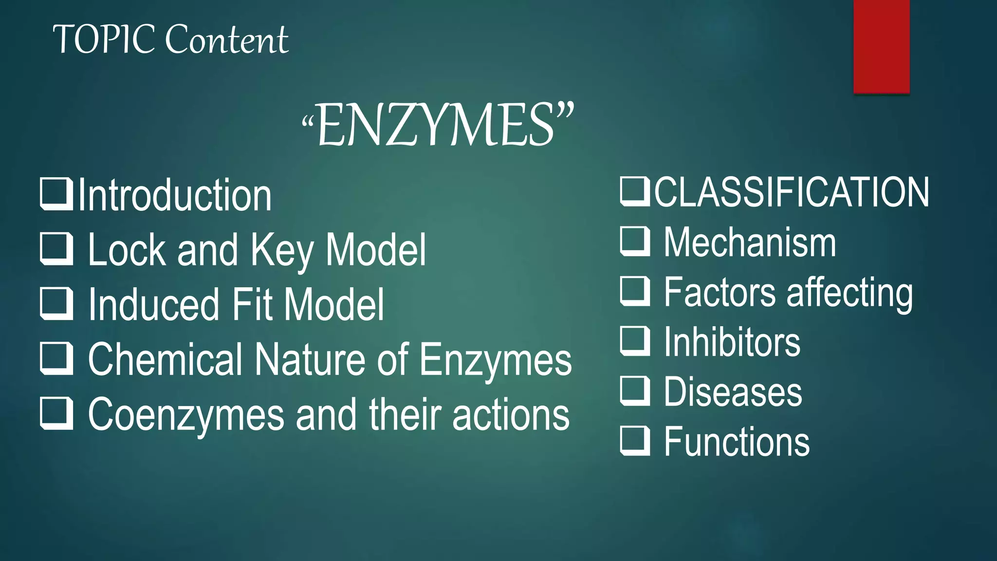 Enzymes ppt | PPT