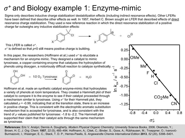 Hammett Plots in the World of Enzymes | PPTX | Chemistry | Science