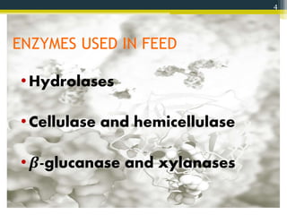 Enzymes in animal feed | PPTX