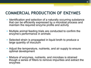 Enzymes in animal feed | PPTX