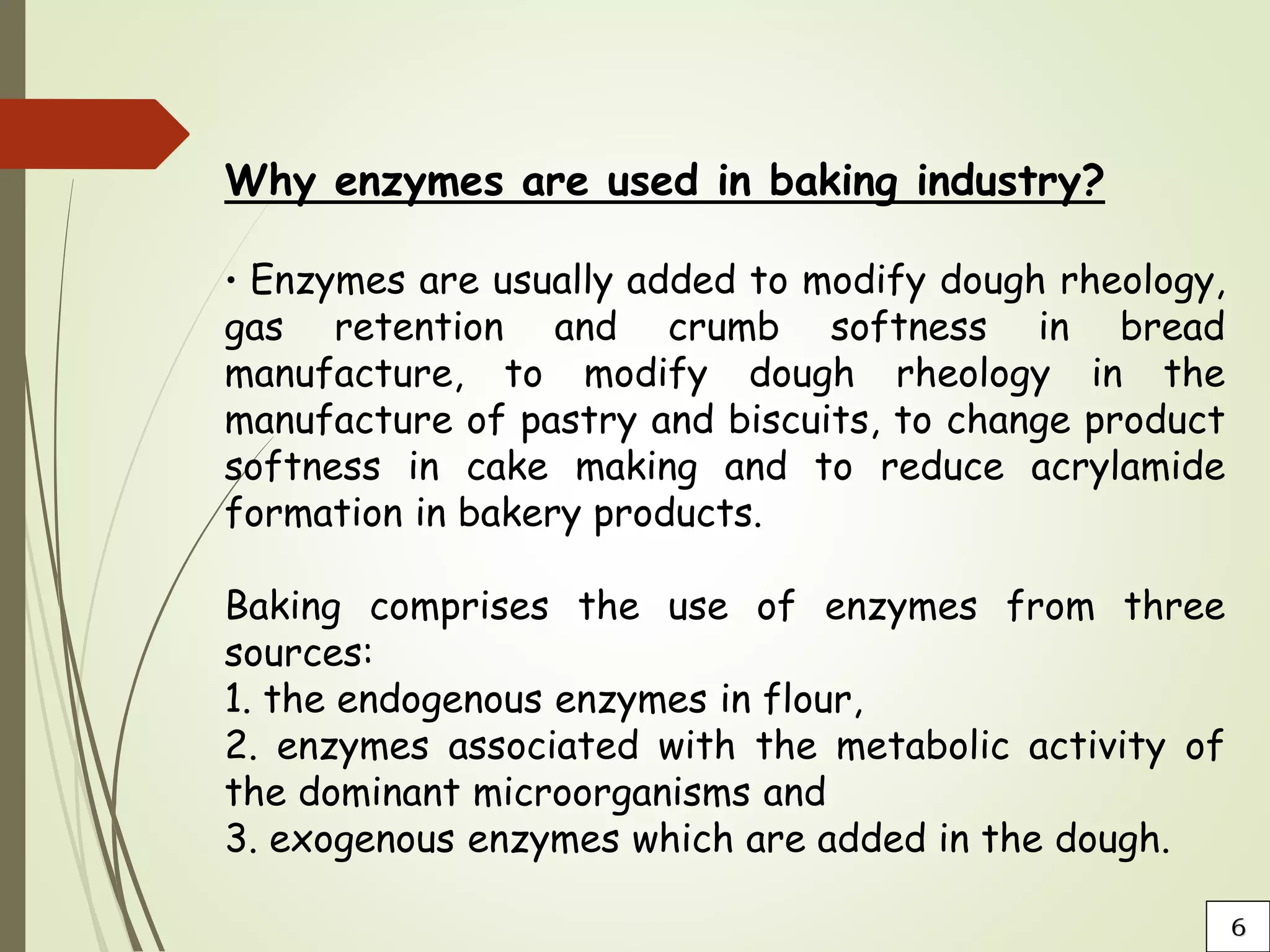 Enzymes used in Bakery Industry | PPTX