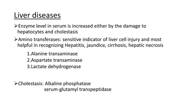 Enzymes in disease diagnosis | PPT