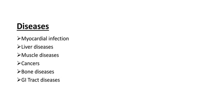 Enzymes in disease diagnosis | PPT