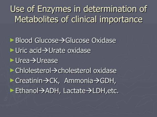 Enzymes In Diseases | PPT