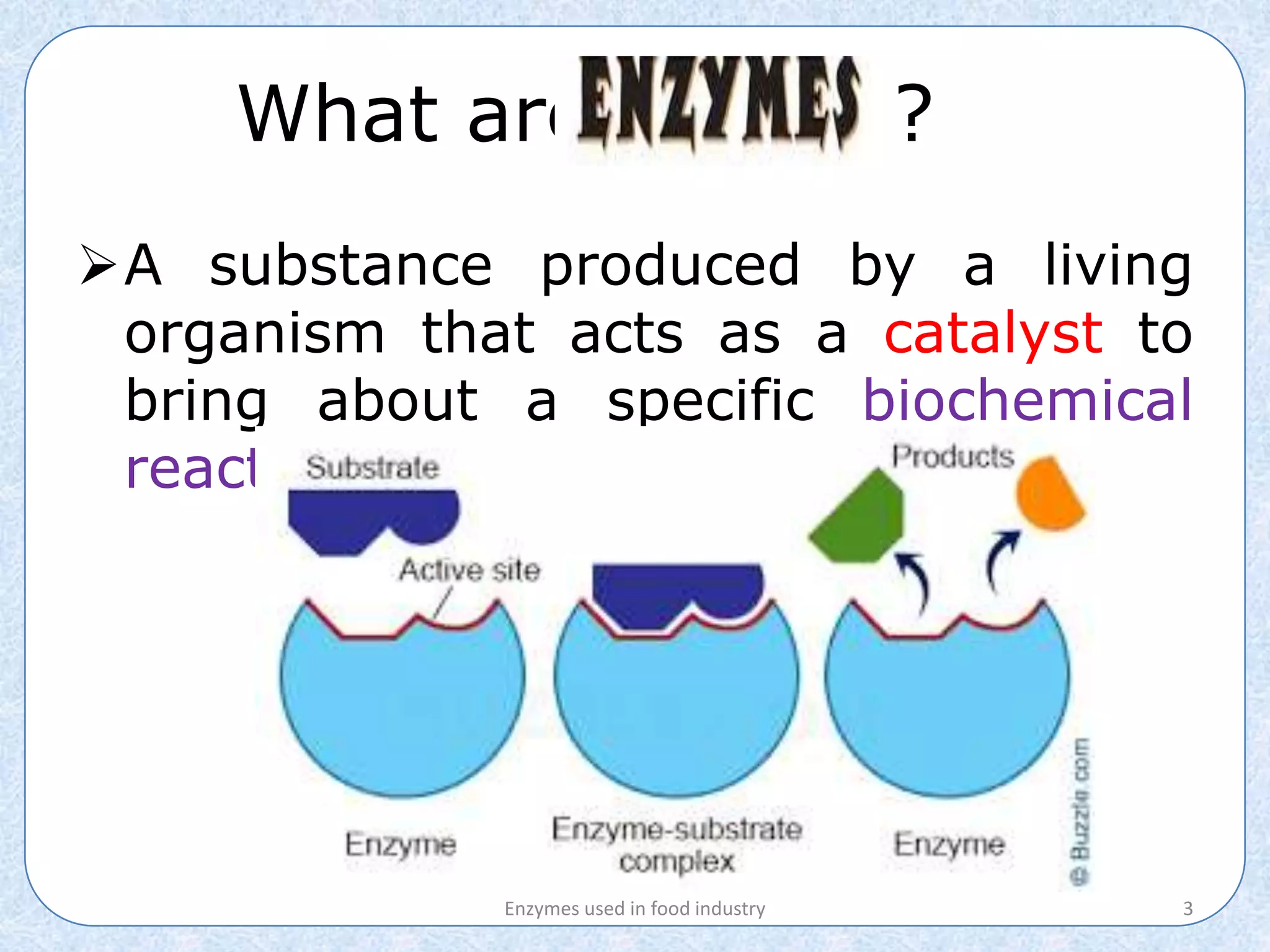 Application of Enzymes in food industry | PPTX