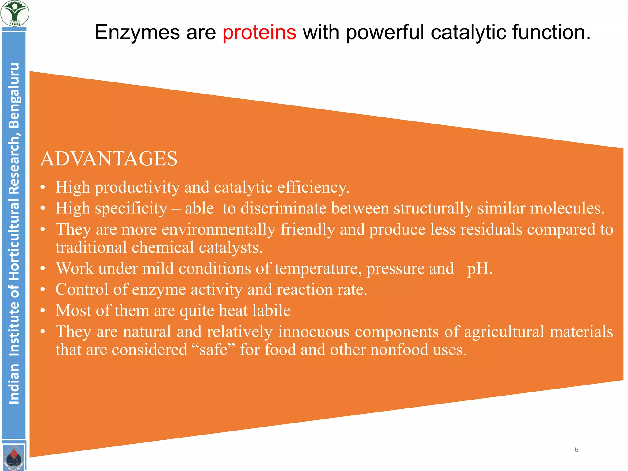 Application of Enzymes in food industry | PDF